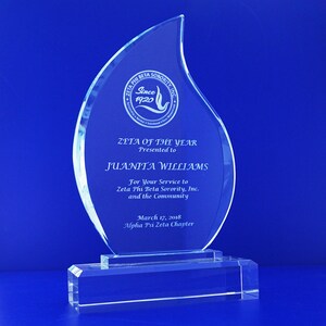 Tear Drop Crystal Plaque for Appreciation, Service, Leadership ...