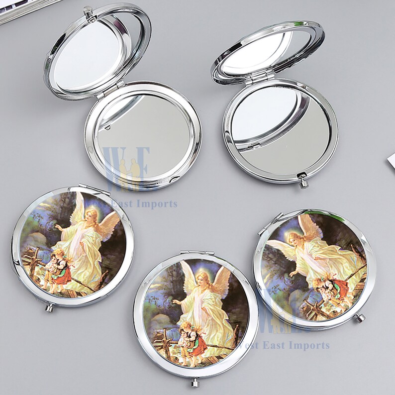 Guardian Angel (12 PCS) Personalized Compact Mirror First Communion ...