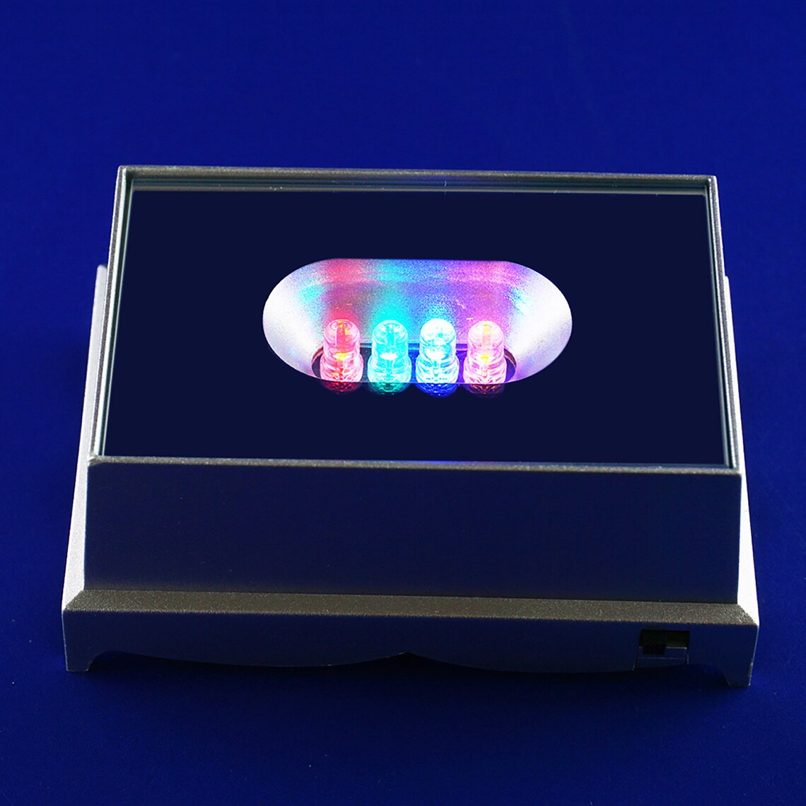Rectangular 4 LED Crystal Light Base Display Stand Multi-color - Etsy