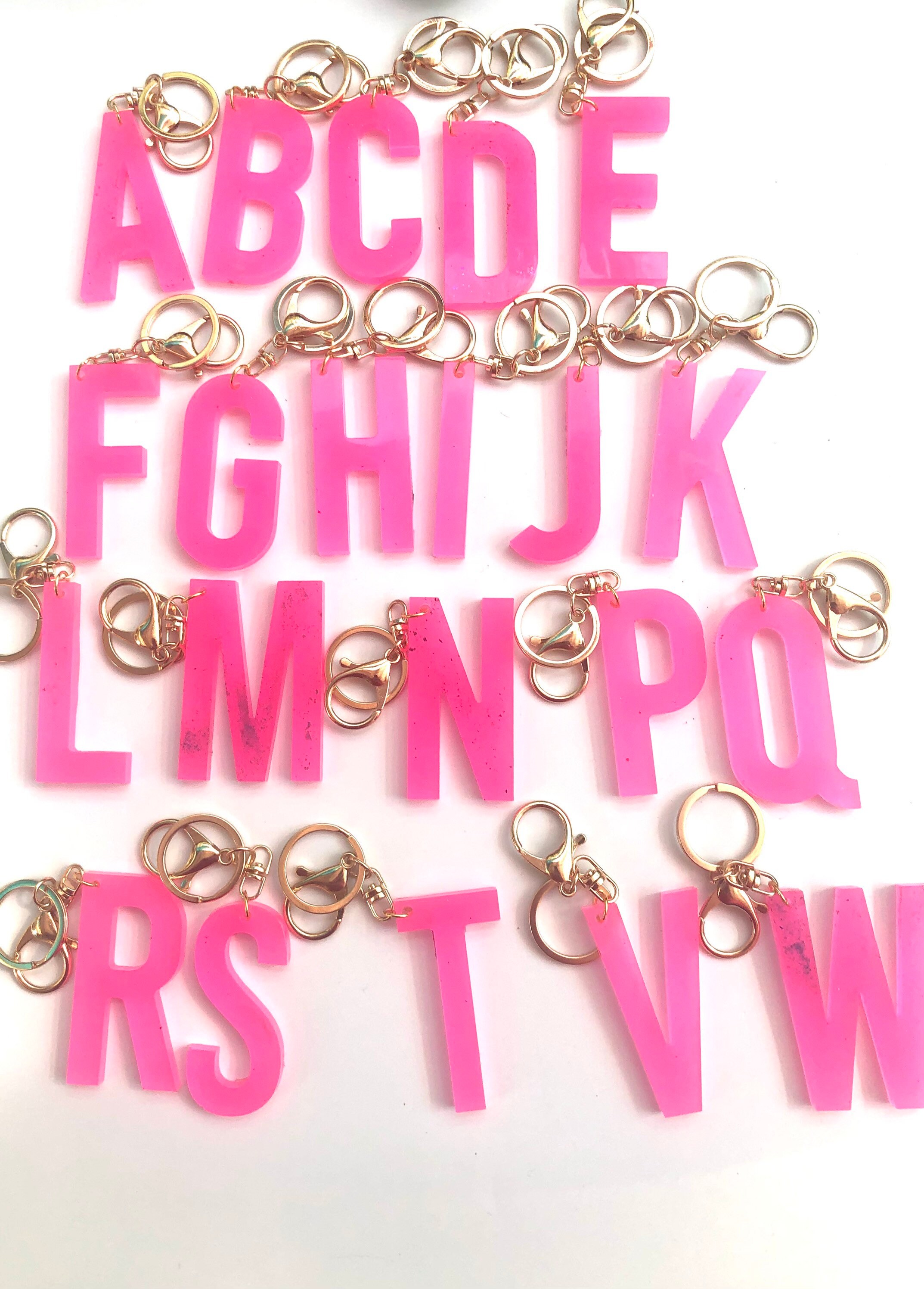 Color Changing Initial Keychain Solar Color Changing Resin - Etsy UK