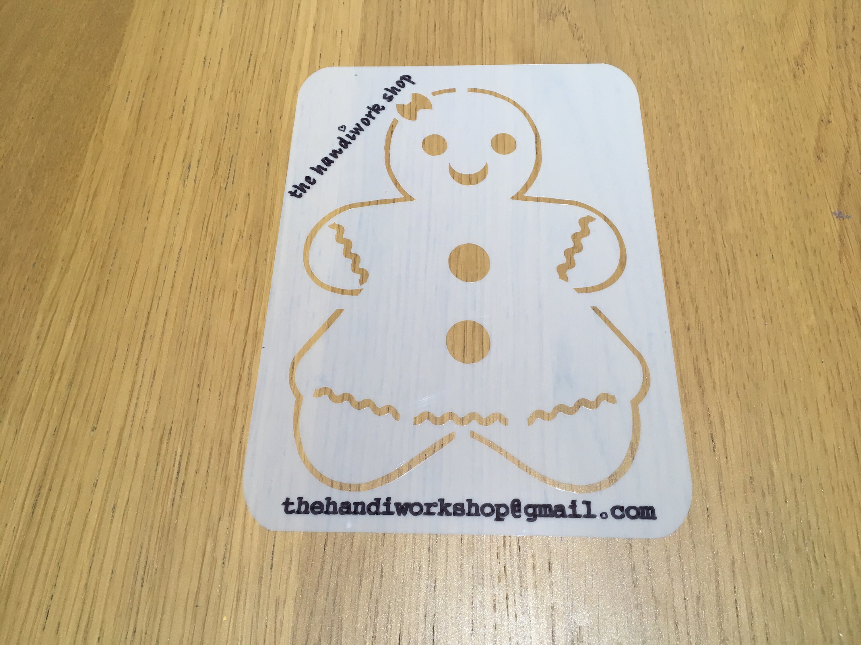 Gingerbread Man Gingerbread Woman Mylar Stencil A5 A4 A3 - Etsy Nederland