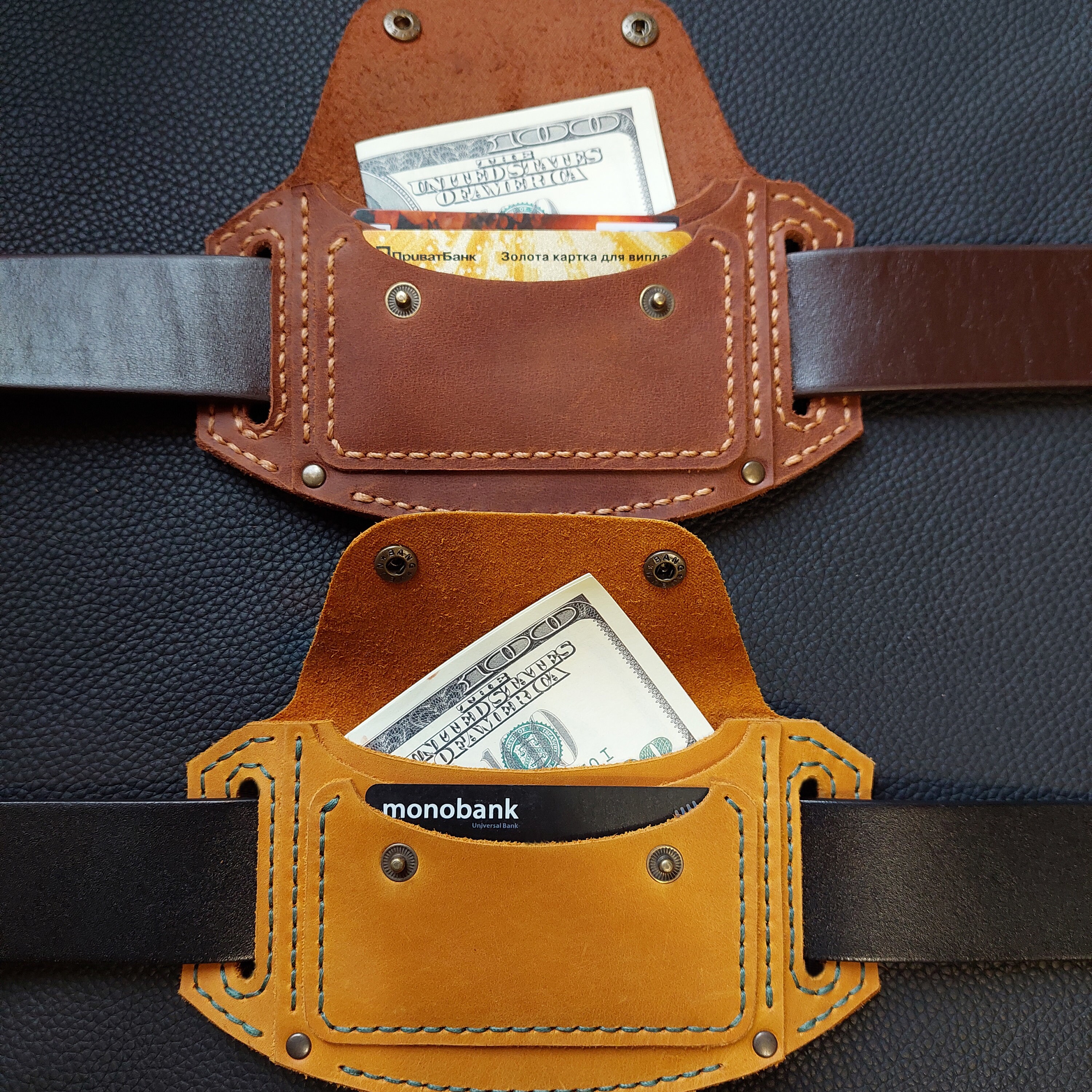 Stylish Leather Belt Wallets in a Variety of Colors - the Perfect ...