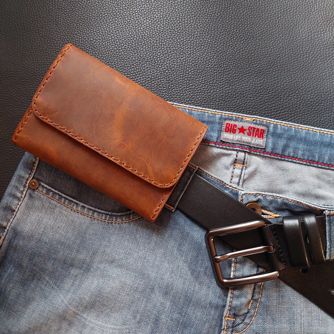 Passport Wallet, Leather Belt Wallet for Men, Travel Passport Case ...