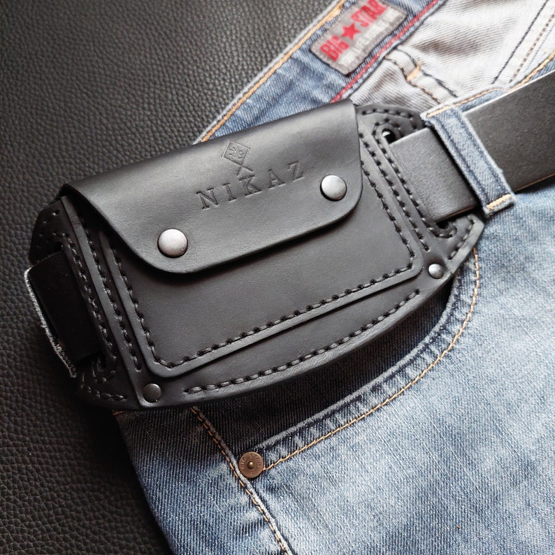 Leather Belt Wallets for Men, Travel Belt Wallet (Р032) - Etsy