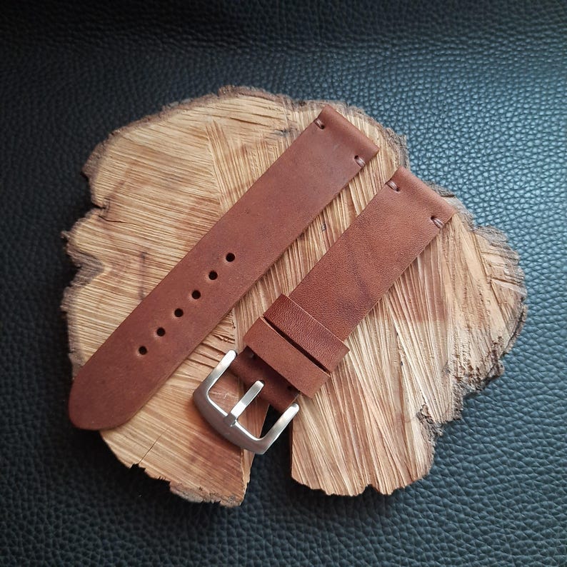 Correa de reloj de cuero negro de 16 mm, 18 mm, 20 mm, 21 mm, 22 mm, 24 mm y 26 mm. Correa de ...