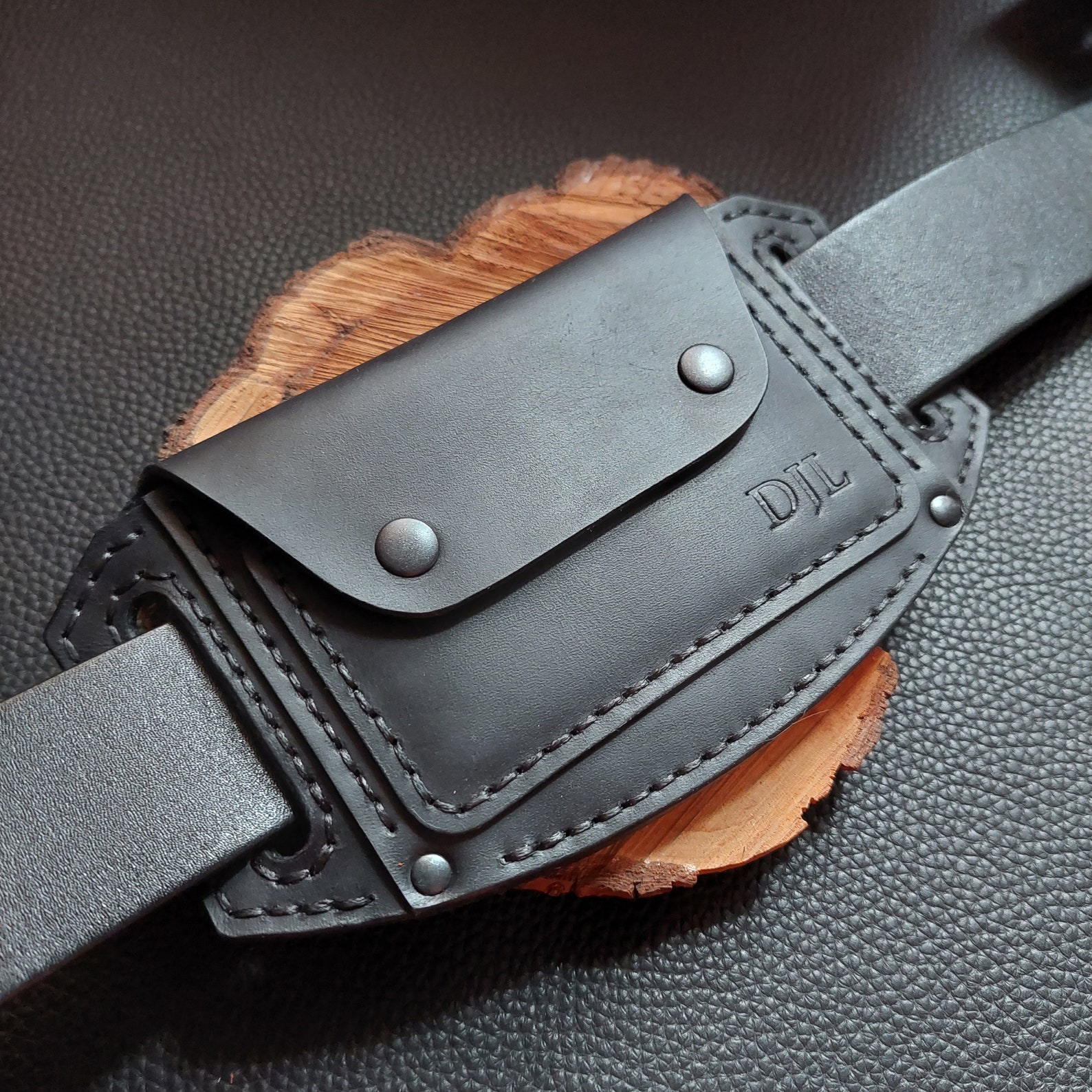 Handmade Leather Wallets Personalized, Custom Leather Belt Wallet for ...