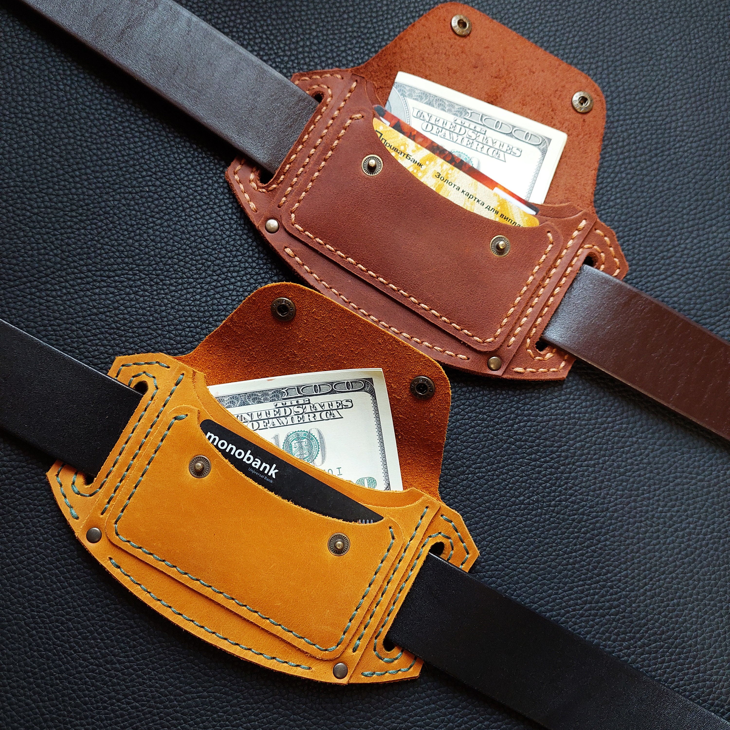 Stylish Leather Belt Wallets in a Variety of Colors - the Perfect ...