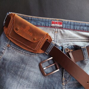 Leather Belt Wallets (all Colors) Wallet on Belt, Birthday Gift for ...