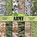 Army, Military, Camouflage, Background, Scrapbook Digital Paper Pack ...