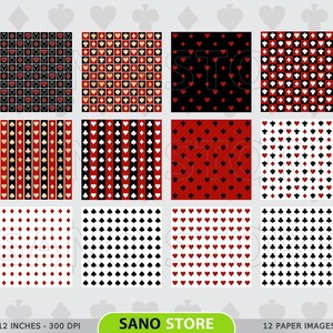 Playing Cards, Seamless, Digital Paper, , Playing Card Pattern ...