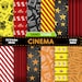 Cinema, Movie, Film,ticket, Popcorn, Hall, Digital Papers Printable ...