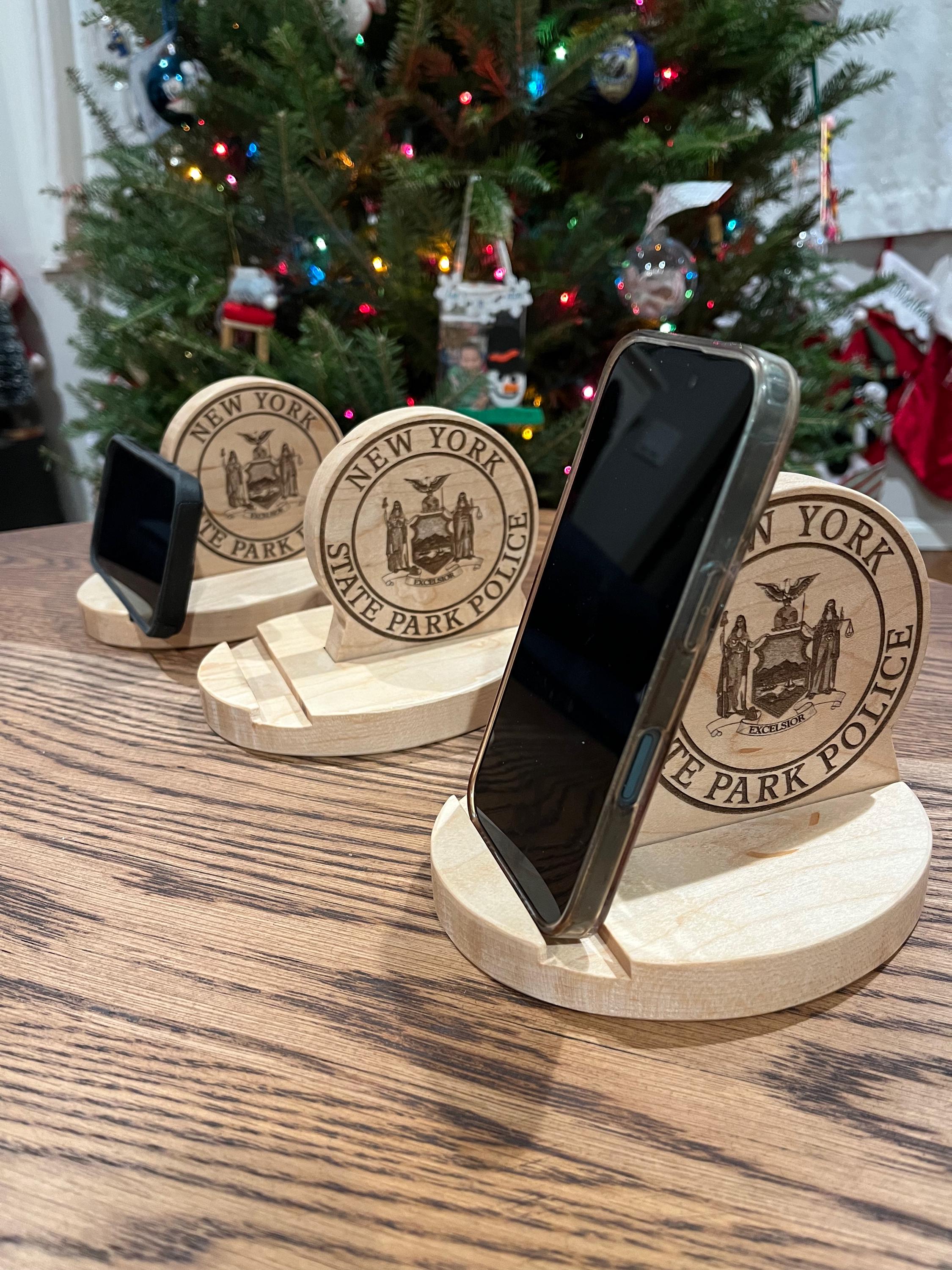 Phone Stand-laser Engraved-personalized Logo-first Responder Gift-gift ...