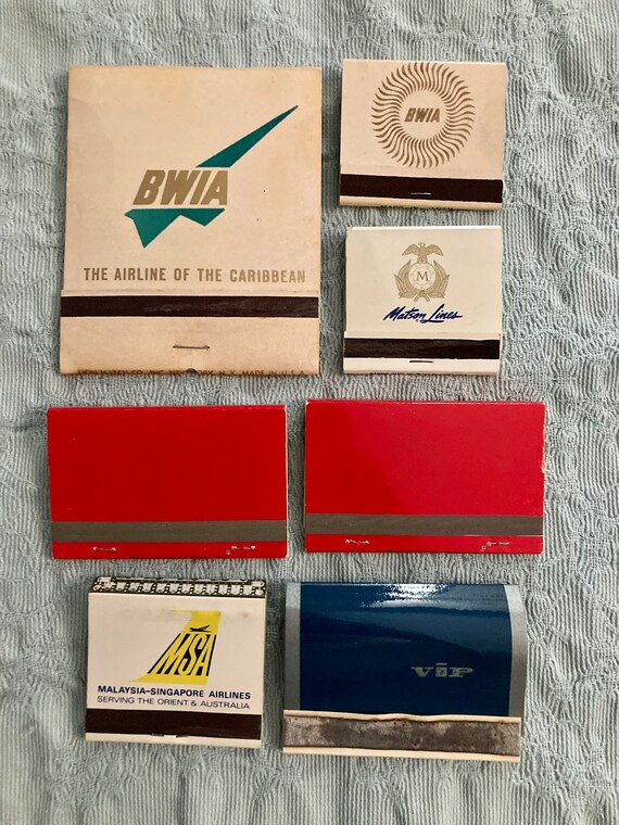 SHIPS FREE Instant Vintage Matchbook Collection Airline and - Etsy