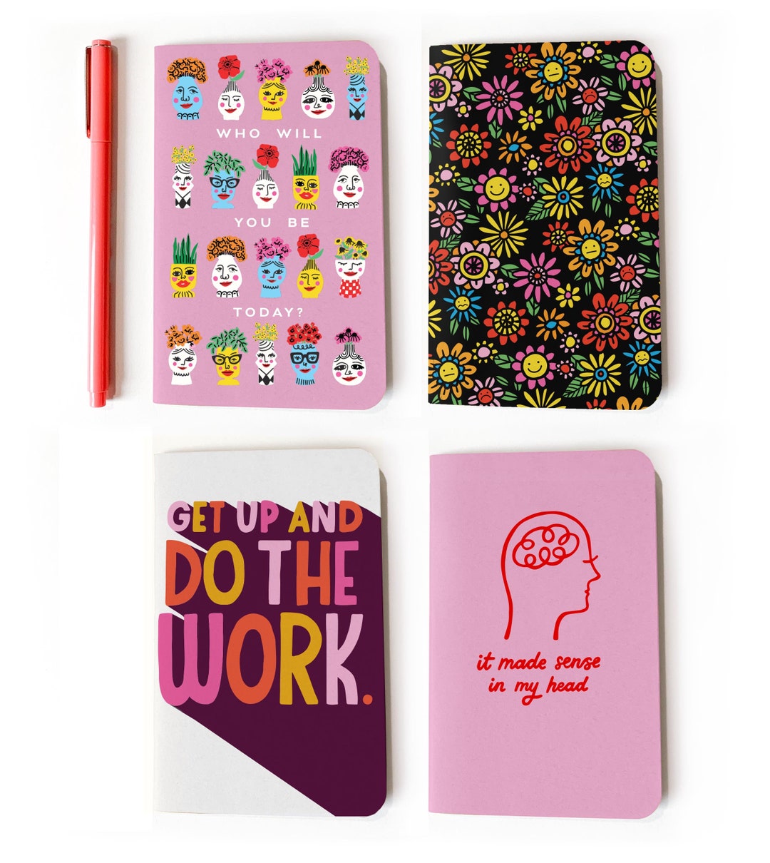 Mini Notebooks Choose From 4 Designs - Etsy