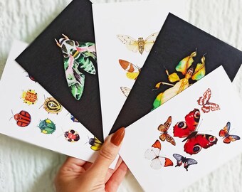 Insect Greeting Card | Etsy
