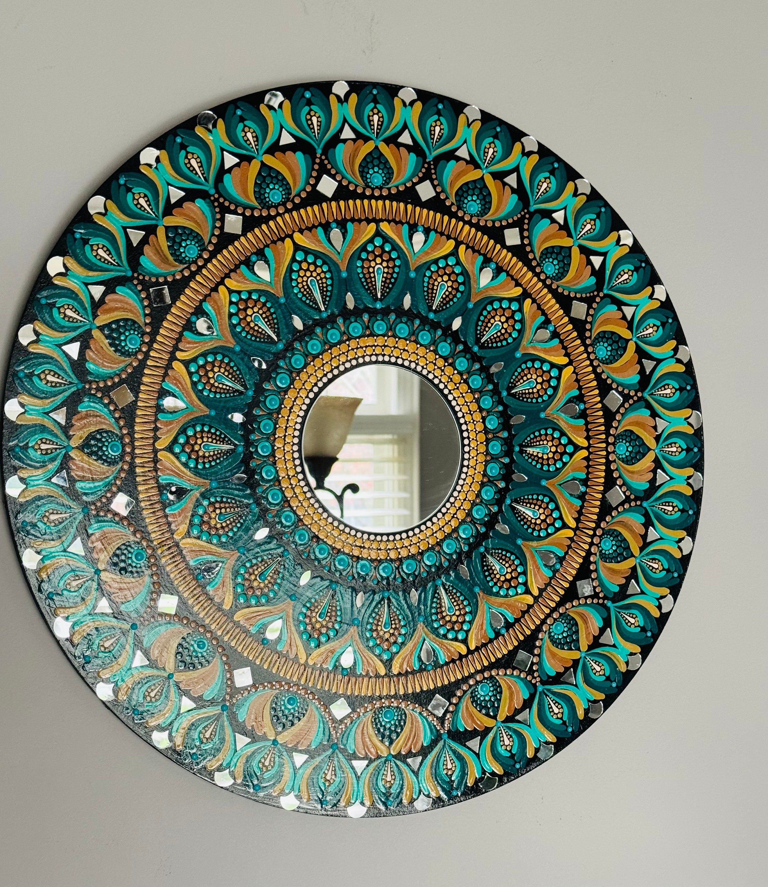 Mandala Painting With Mirror - Etsy