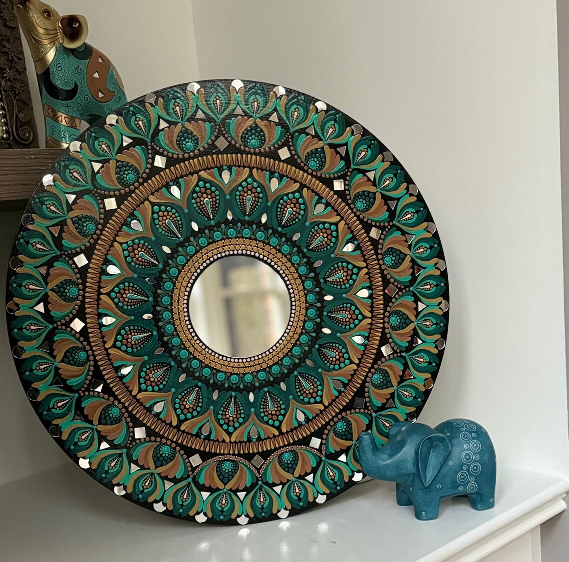 Mandala Painting With Mirror - Etsy