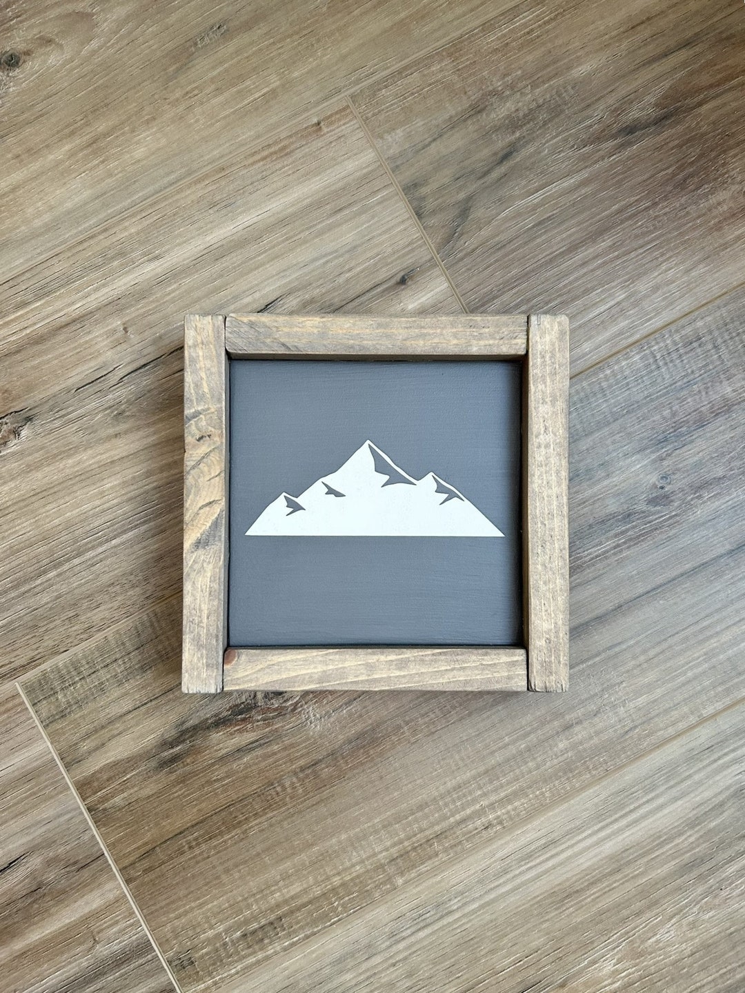 Mountain - Mini Farmhouse Sign - Etsy