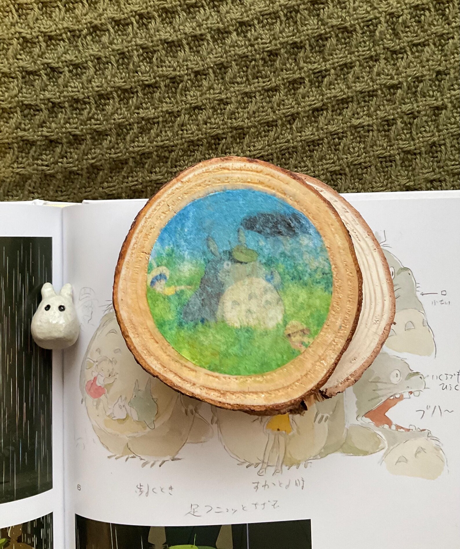 Studio Ghibli Totoro Coasters, Set of 4, Printed on Wood - Etsy