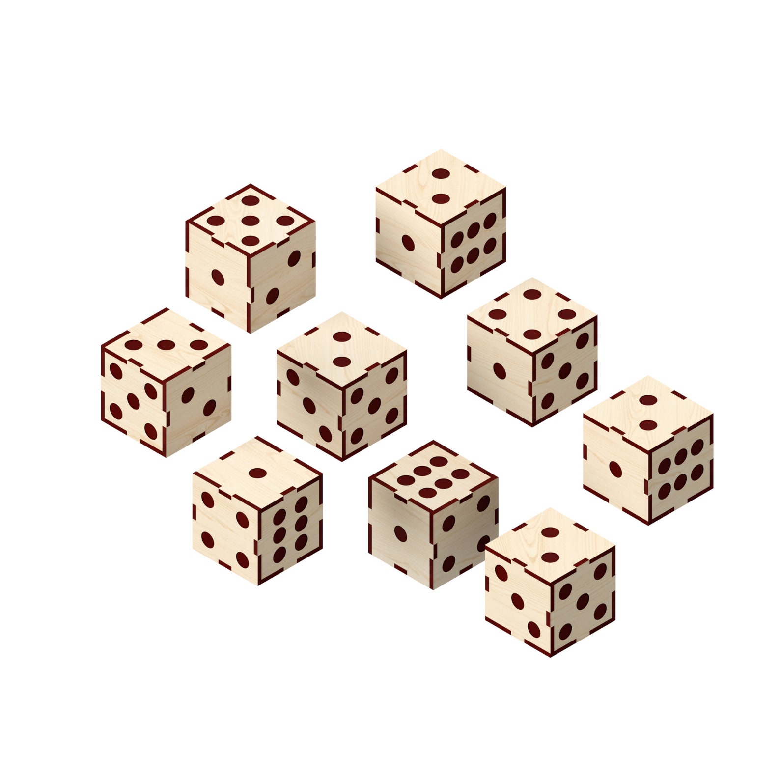 Dice / Laser Cut Files / Instant Downloadable - Etsy