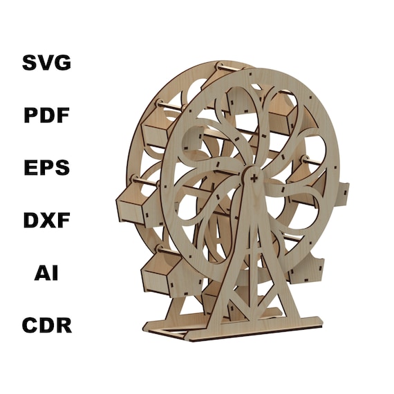 Ferris wheel laser cut files Instant download | Etsy