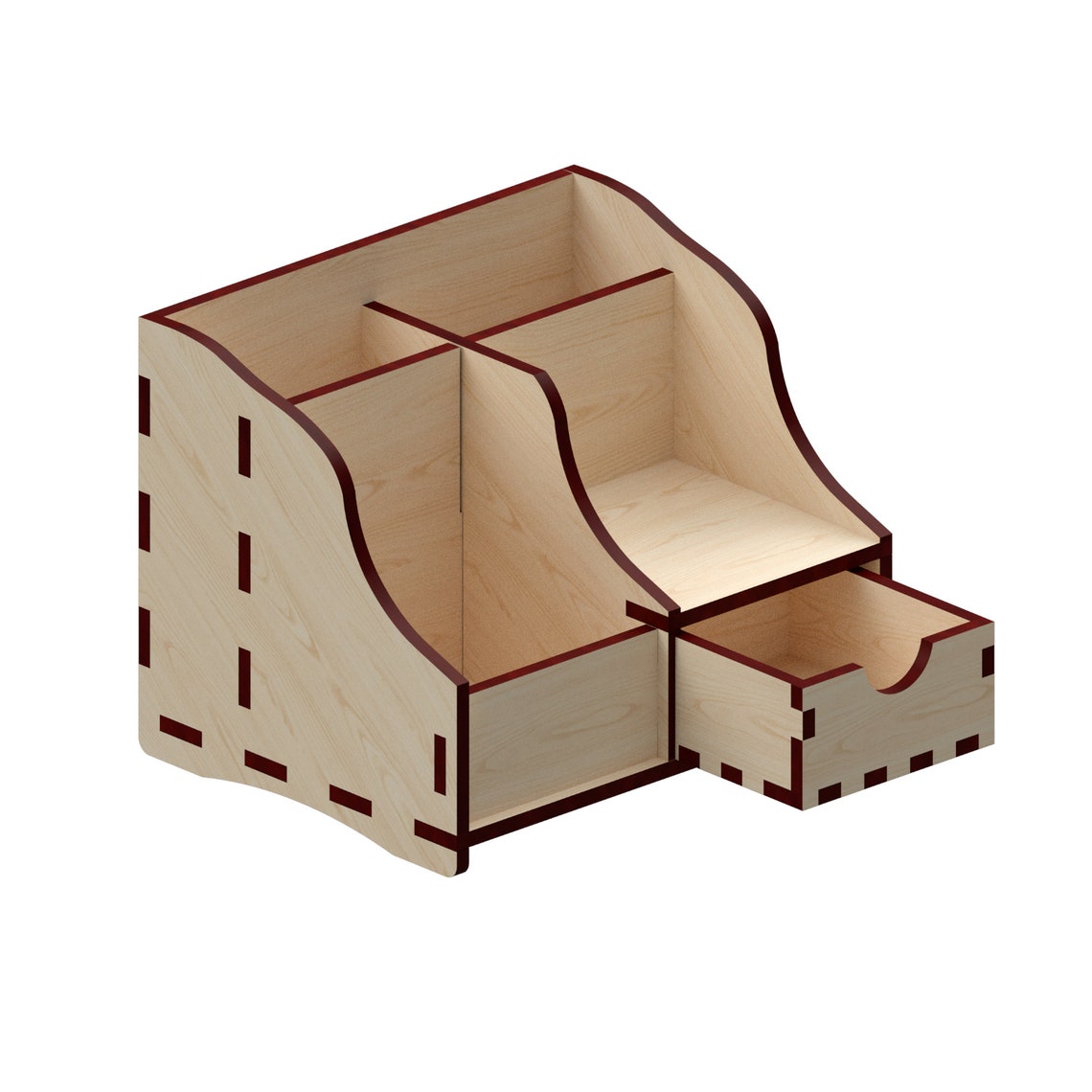 Desk Organizer / Laser Cut Files / Instant Download / Cnc | Etsy