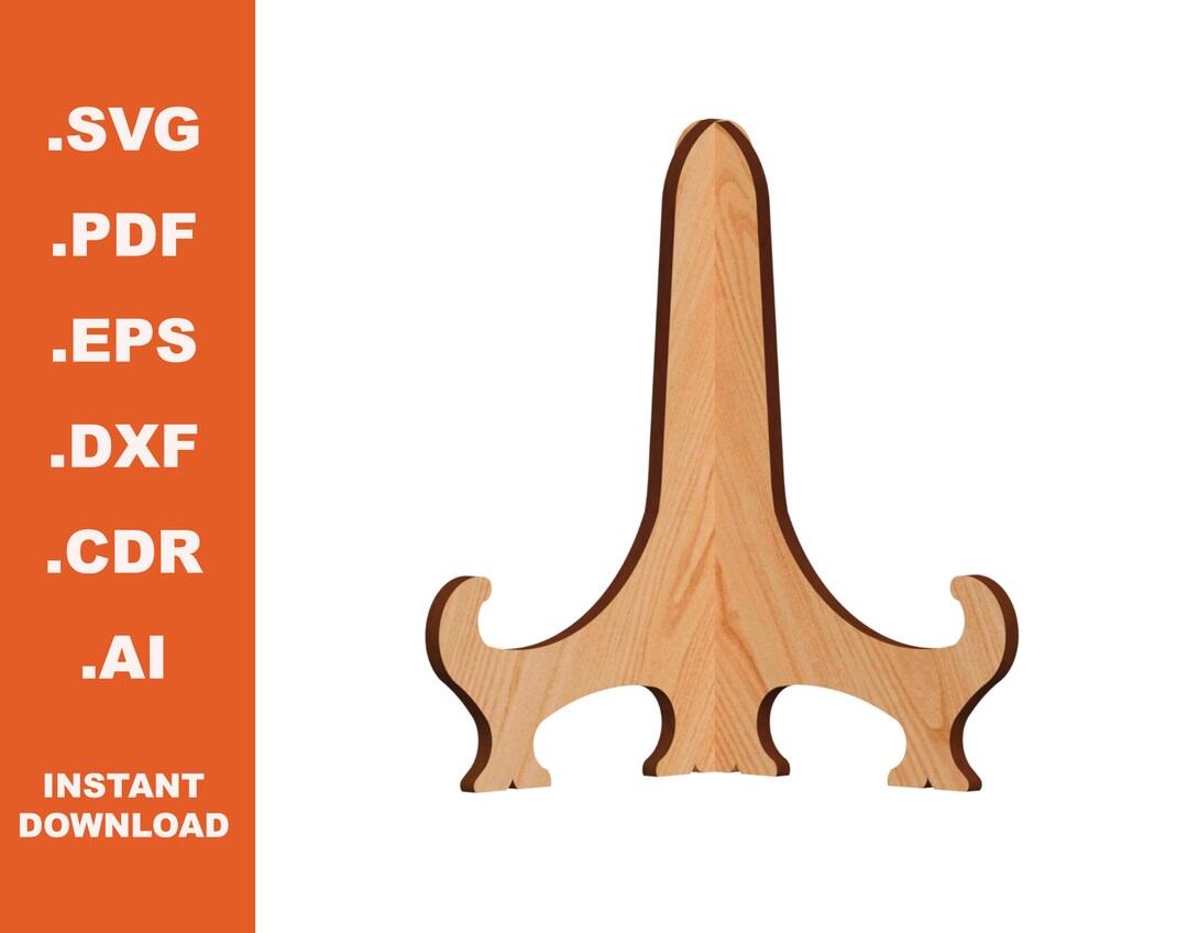 Plate Stand- Laser Cut Files - Instant Download - Etsy