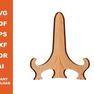 Plate Stand- Laser Cut Files - Instant Download - Etsy
