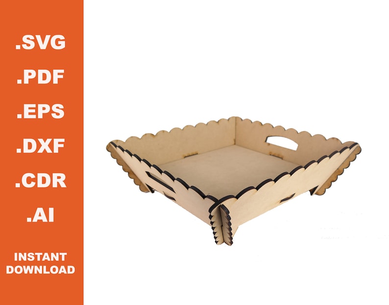 Tray DXF File for Laser Vector for Laser Cutting - Etsy