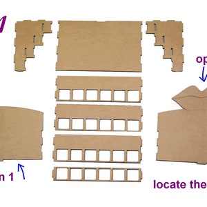 Personal Display for Lipsticks, Cnc File,organicer,pattern Vector, Cut ...