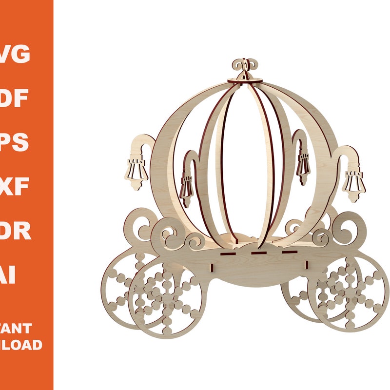 Cinderella Carriage Svg Vector - Etsy