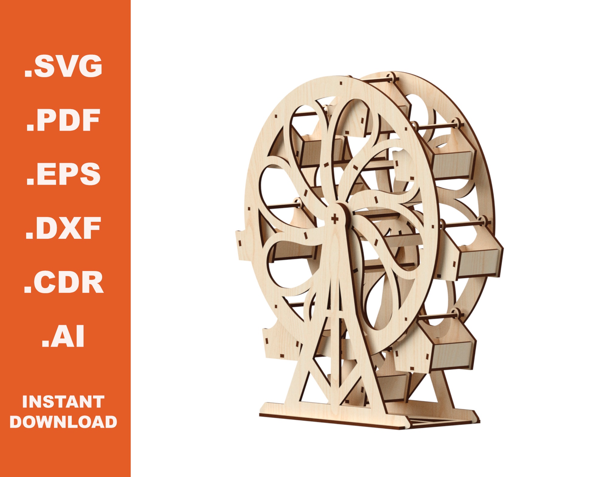 Ferris Wheel Laser Cut Files Instant Download - Etsy Australia