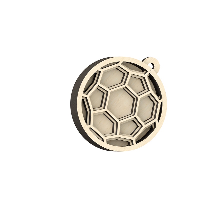 Multilayer Soccer Ball Keychain / Laser Cut Files / Instant - Etsy