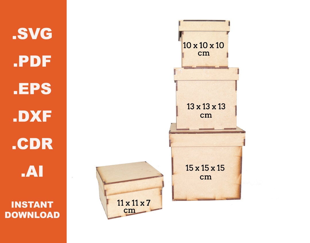 Laser Cut Box Template Bundle, CNC DXF Pattern (digital Download) - Etsy UK