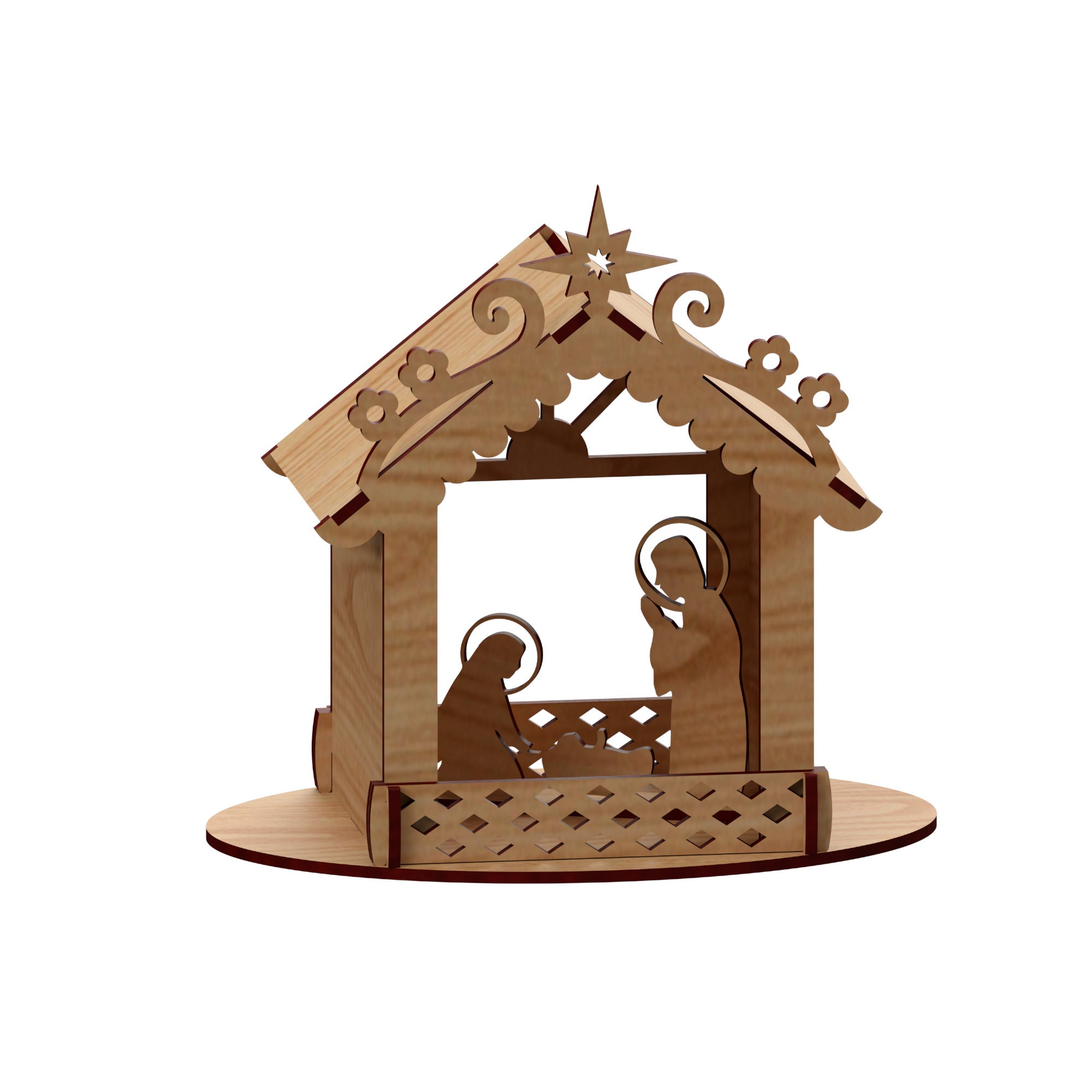 Nativity Scene / Laser cut files / Instant Downloadable | Etsy