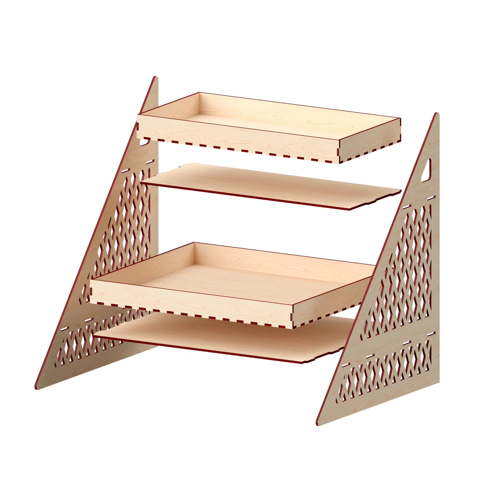 Tiered trays / Laser Cut files / Instant Download / Digital | Etsy