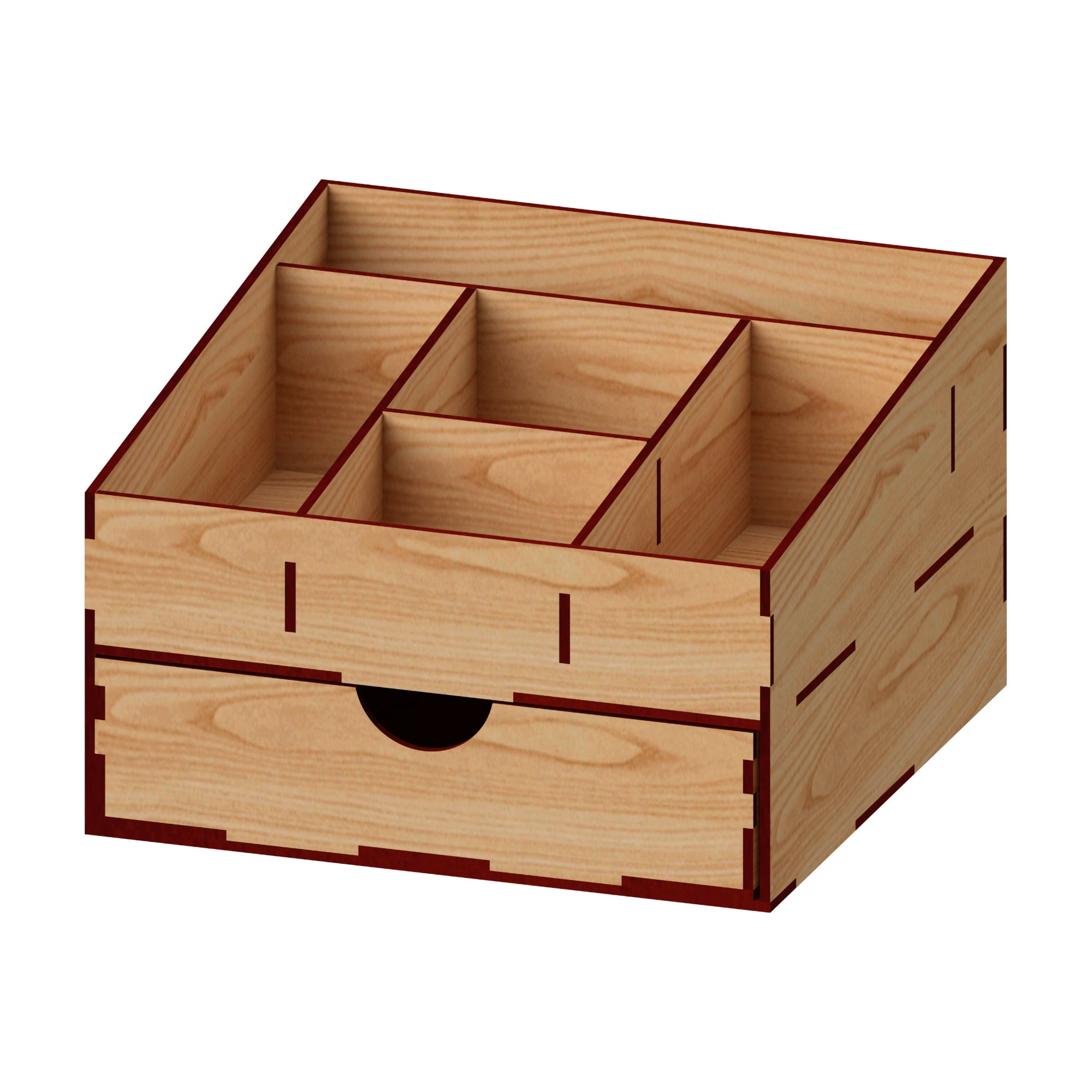 Desk Organizer Laser Cut Files Instant Download | Etsy