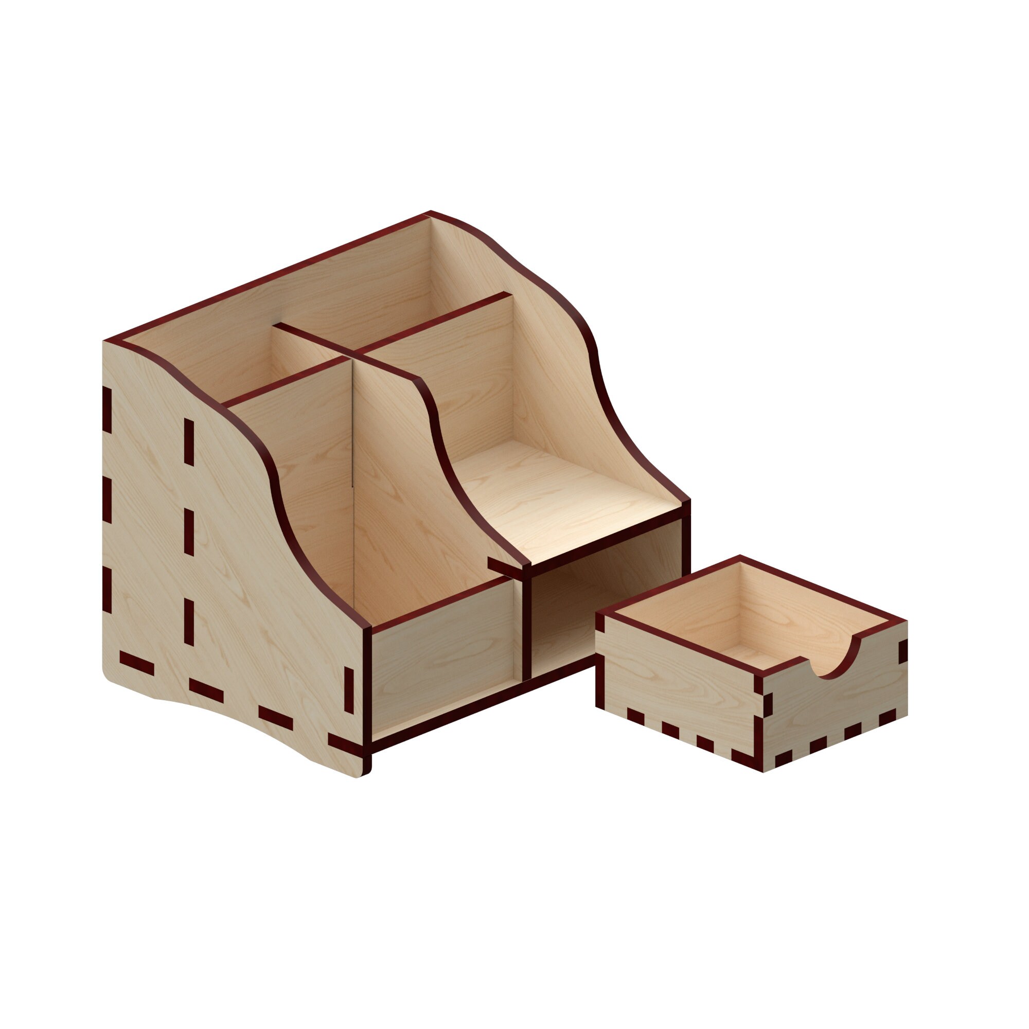 Desk Organizer / Laser Cut Files / Instant Download / Cnc | Etsy