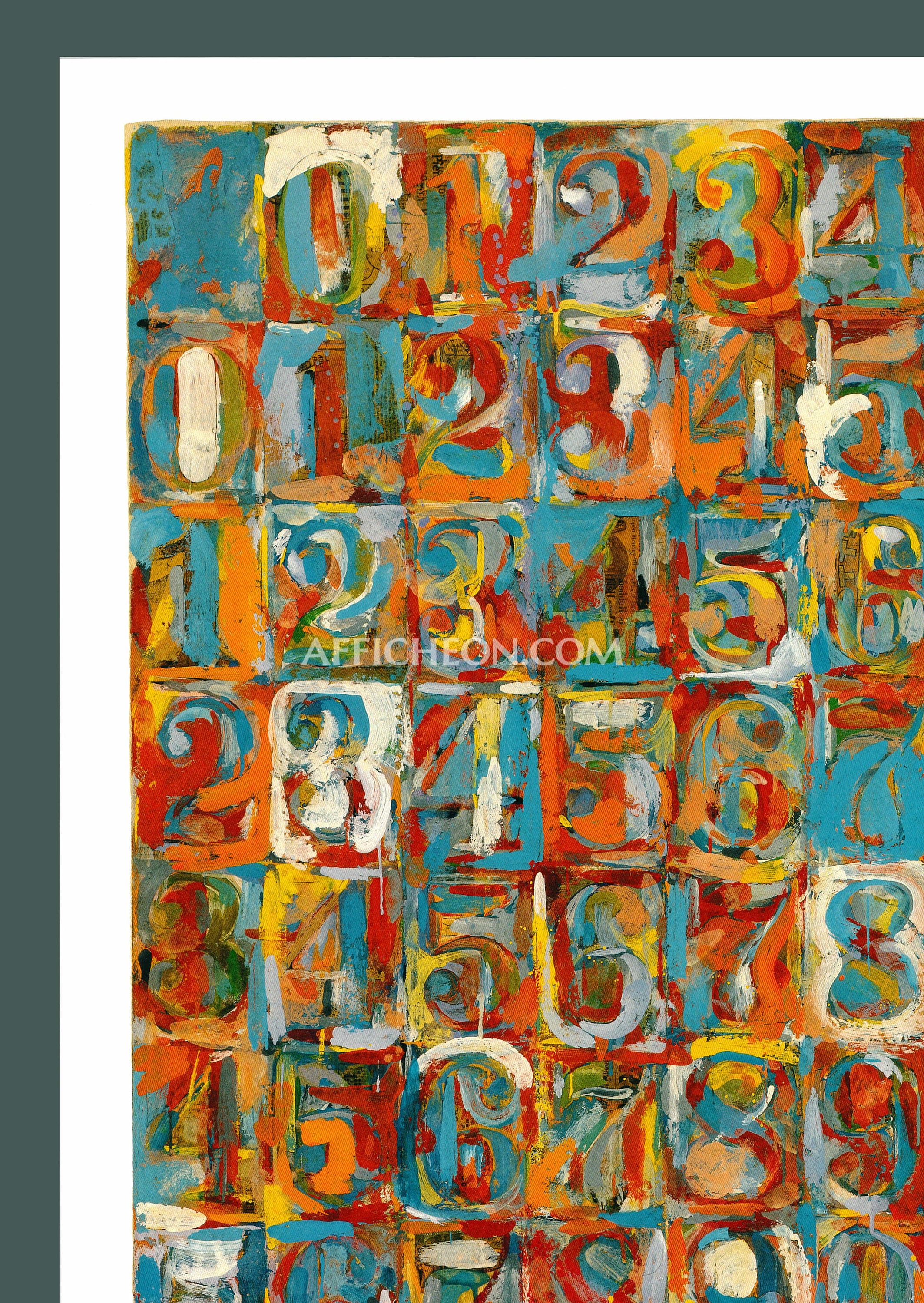 Jasper Johns 'numbers in Color' 1976 Original - Etsy