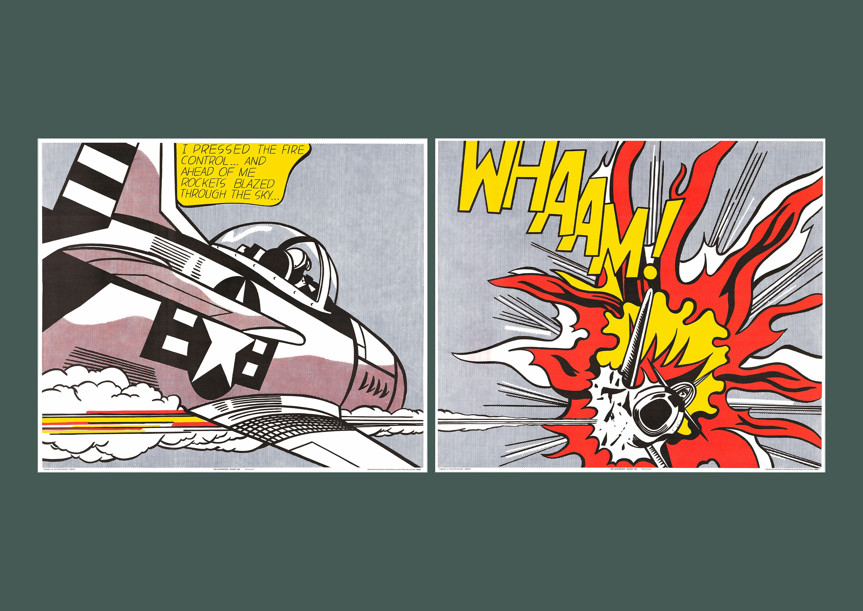 Roy Lichtenstein 'WHAAM' 1986 Original Exhibition - Etsy