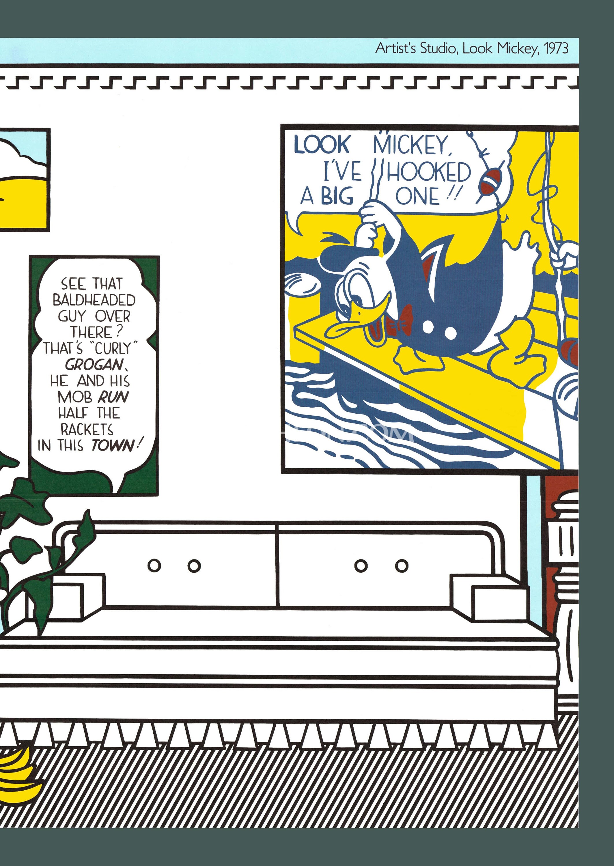 Roy Lichtenstein 'artist's Studio - Look Mickey' 1982 Original ...