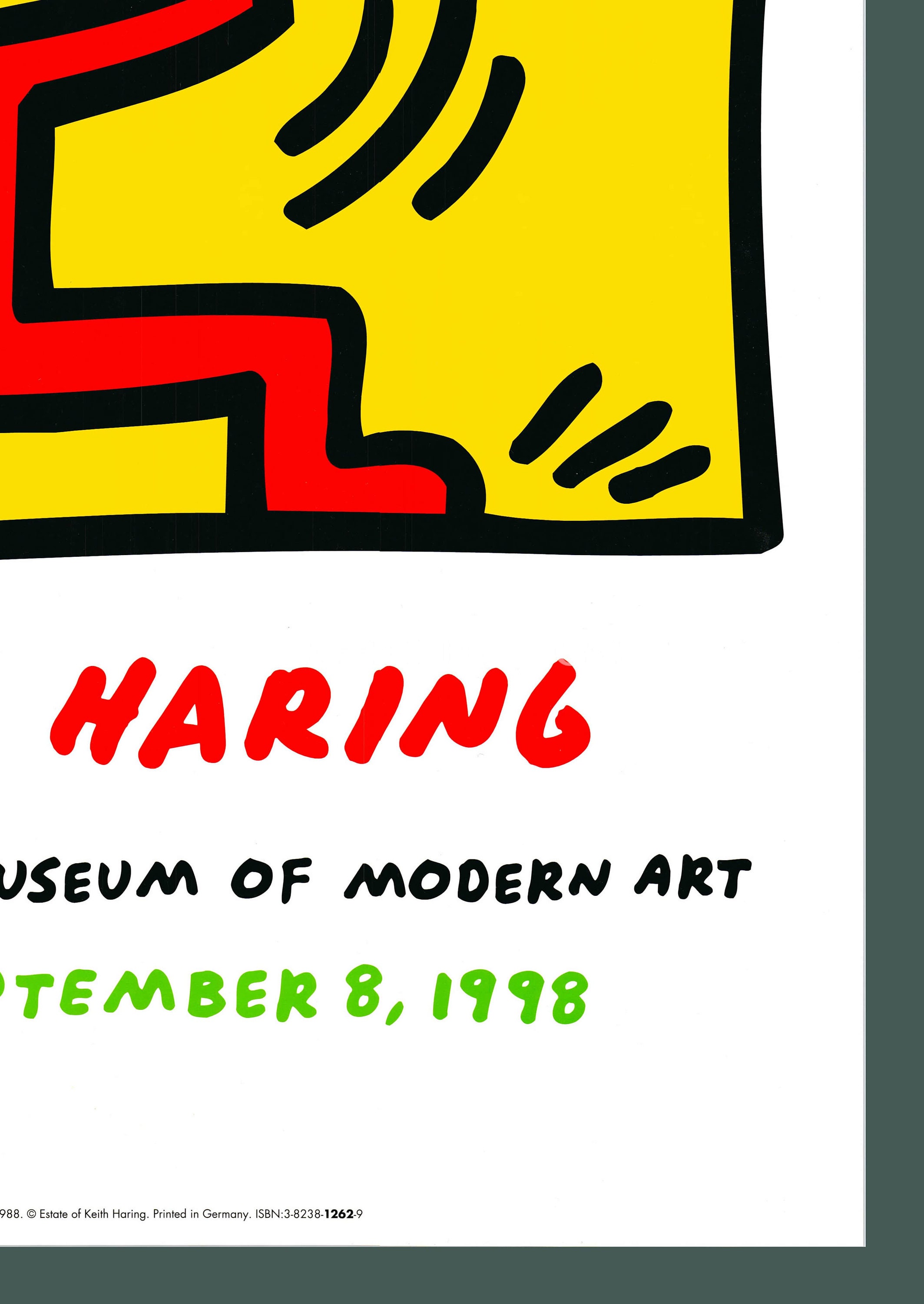 Keith Haring 'untitled (headstand)' 1998 Original Exhibition Poster ...