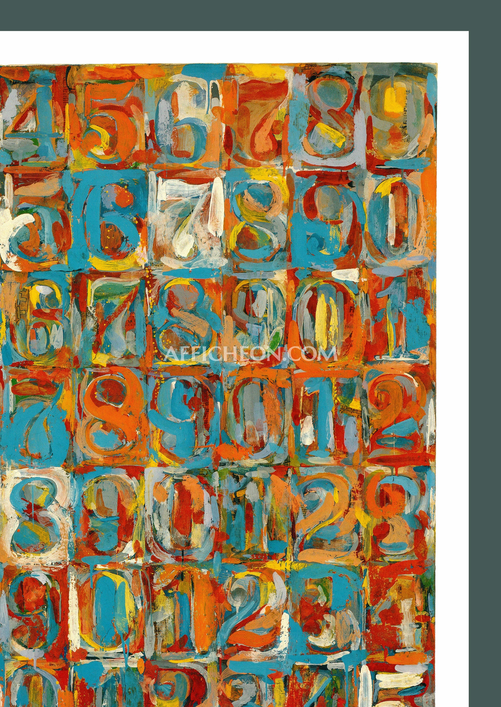 Jasper Johns 'numbers in Color' 1976 Original Exhibition Poster Print ...