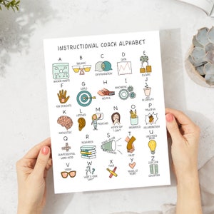 Instructional Coach Alphabet Print - School Coach Appreciation Gift ...