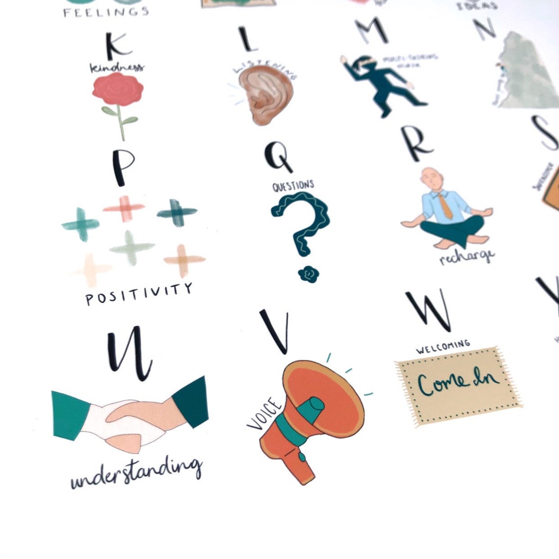 School Counselor Alphabet Print Counseling Gift ABC Office - Etsy