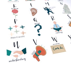 School Counselor Alphabet Print - Counseling Gift ABC Office Wall Decor ...