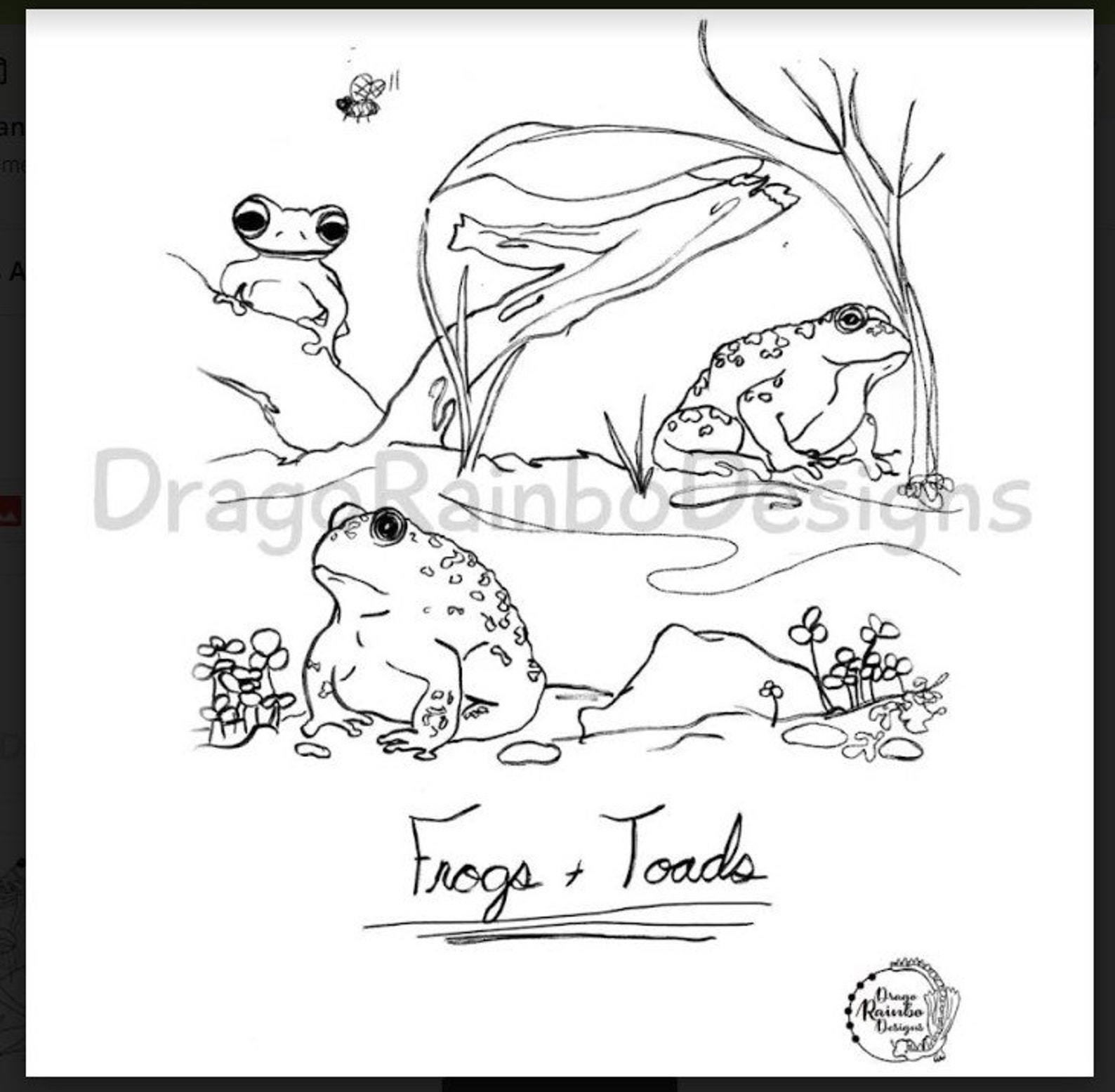 Coloring Pages, Froggy Friends, Series 1, Coloring Book Page Bundle Pdf ...