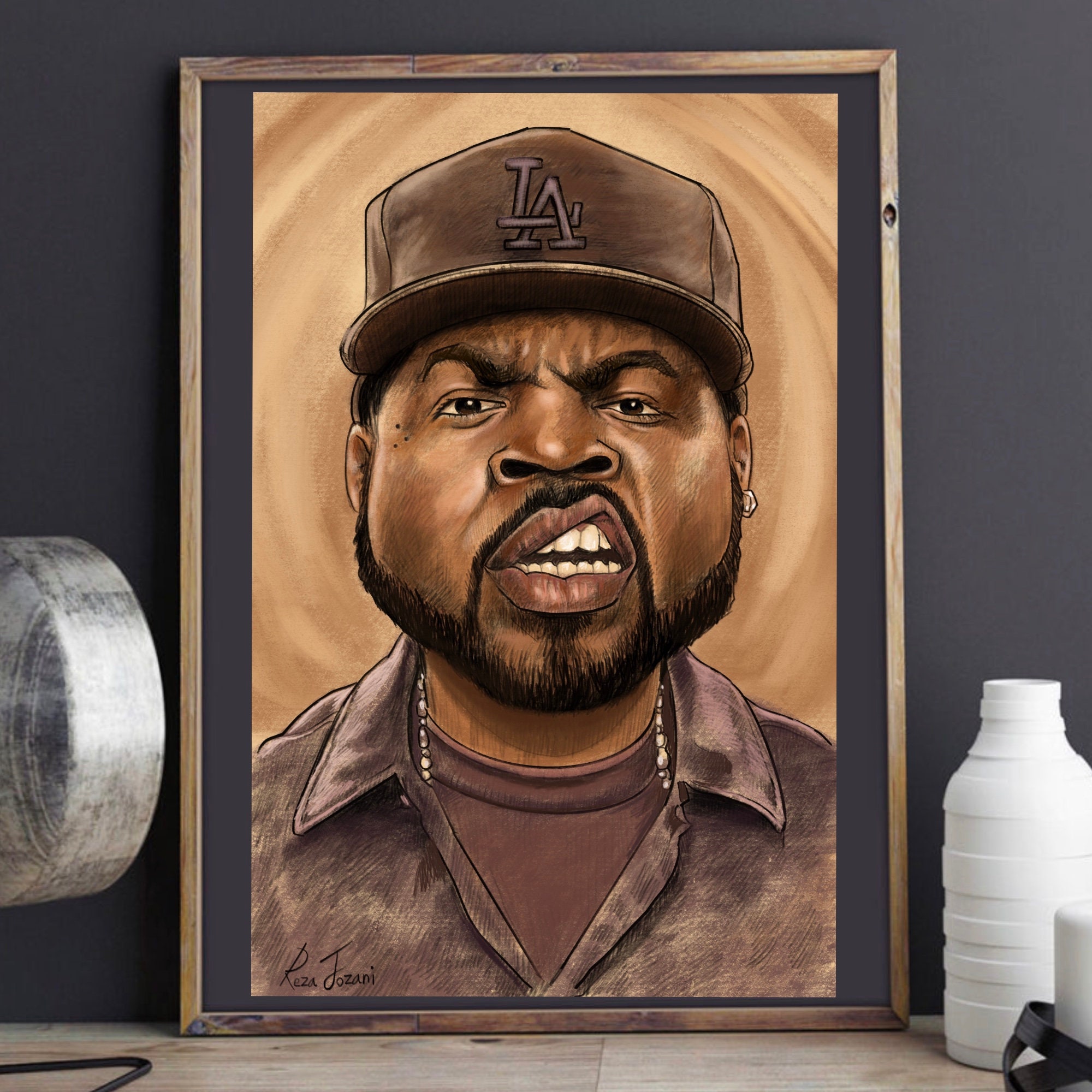 Caricature of the Ice Cube - Etsy