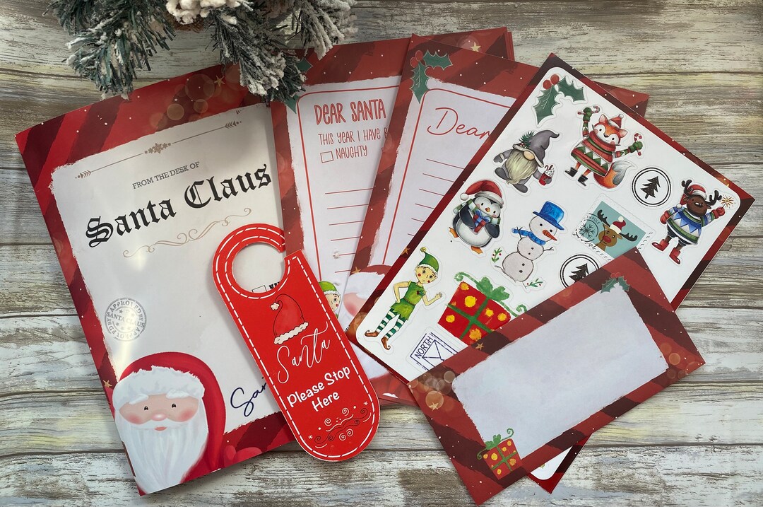 Letter to Santa Kit, Letter to Santa Wish List, Christmas Eve Box ...