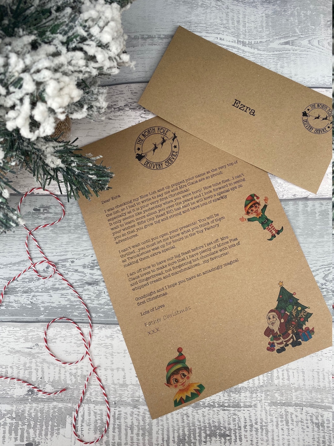 Babys First Christmas, Letter From Santa Keepsake, 1st Christmas ...